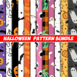 Halloween Digital Paper Pattern Bundle | MasterBundles