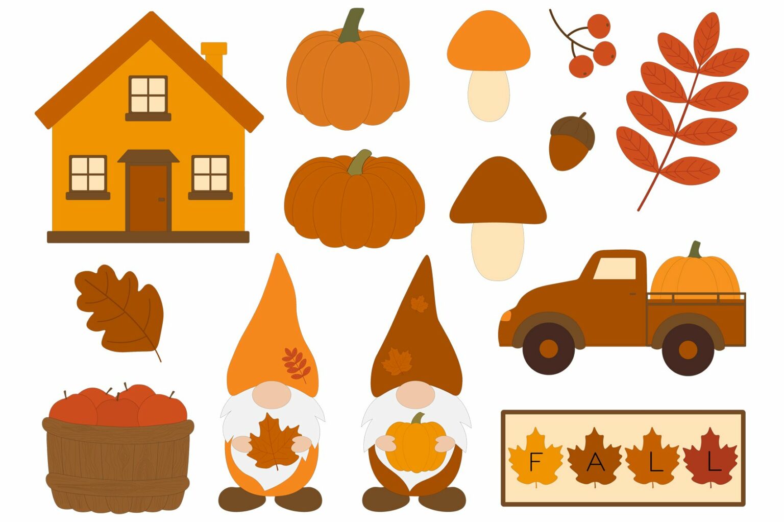 Fall Gnomes SVG. Harvest Gnomes – MasterBundles