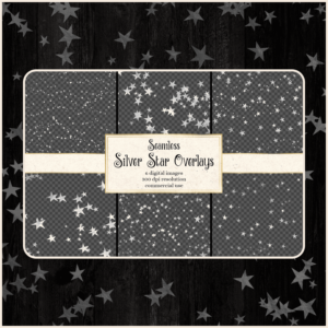 Seamless Silver Star Overlays – MasterBundles