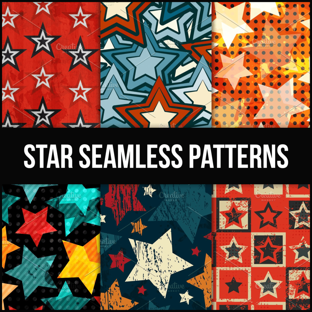 12 Simple Space Patterns | Master Bundles