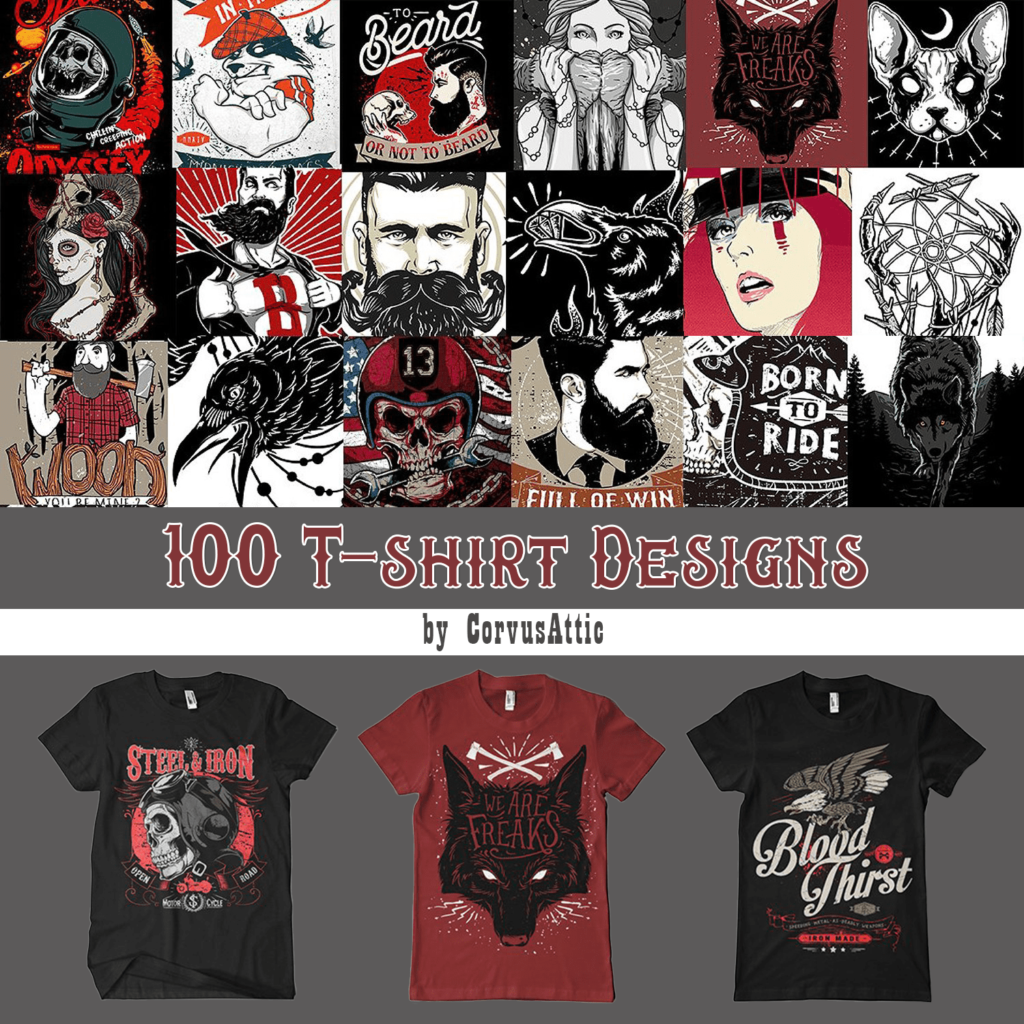 100 T-shirt Designs – MasterBundles