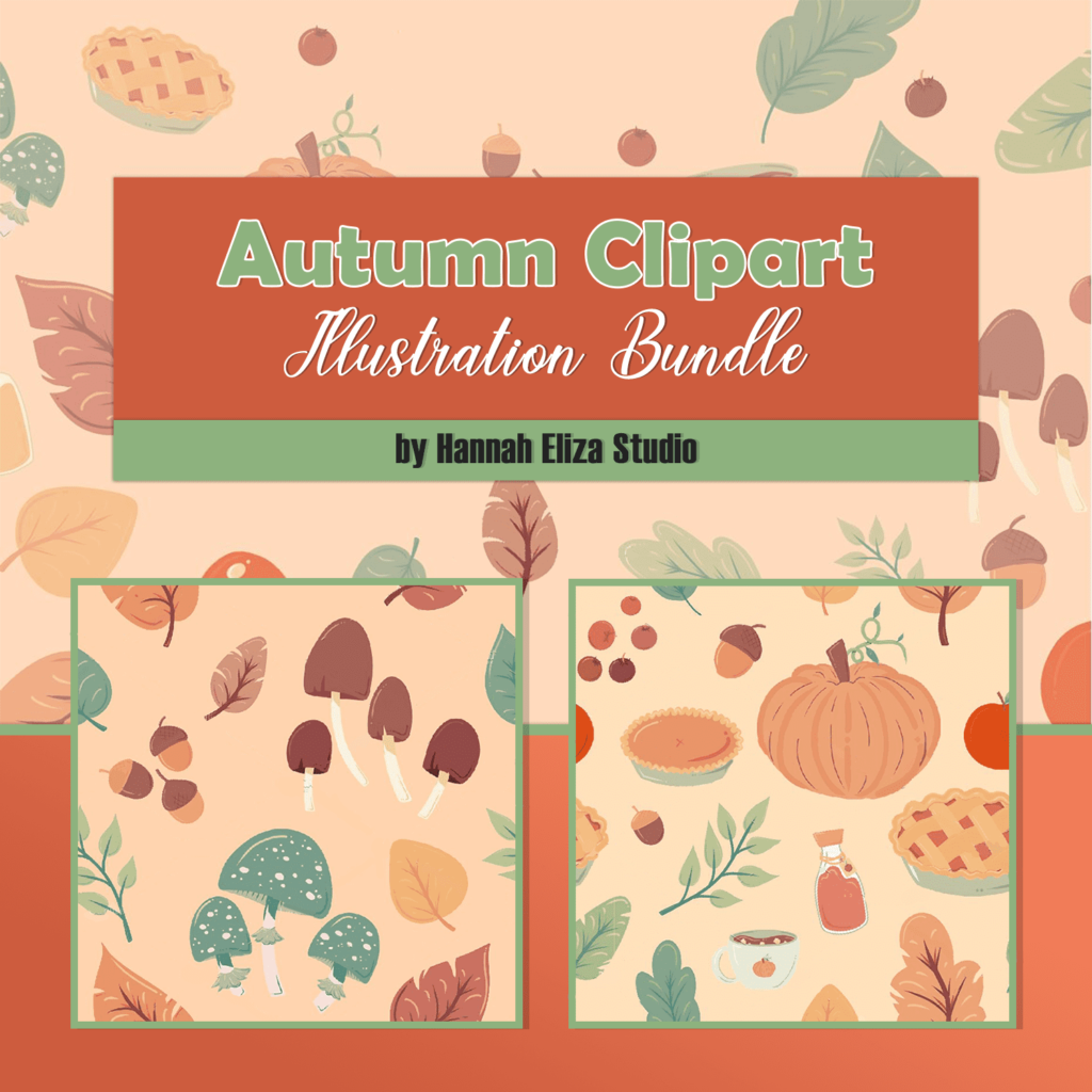 Autumn Clipart Illustration Bundle – MasterBundles