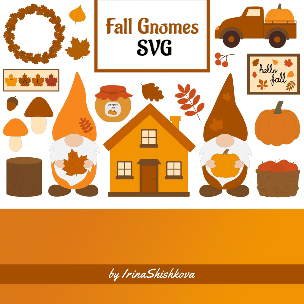 Fall Gnomes SVG. Harvest Gnomes – MasterBundles