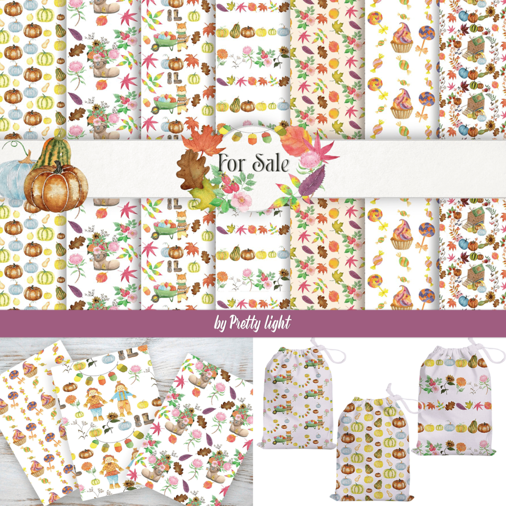 Autumn Digital Paper Pack – MasterBundles