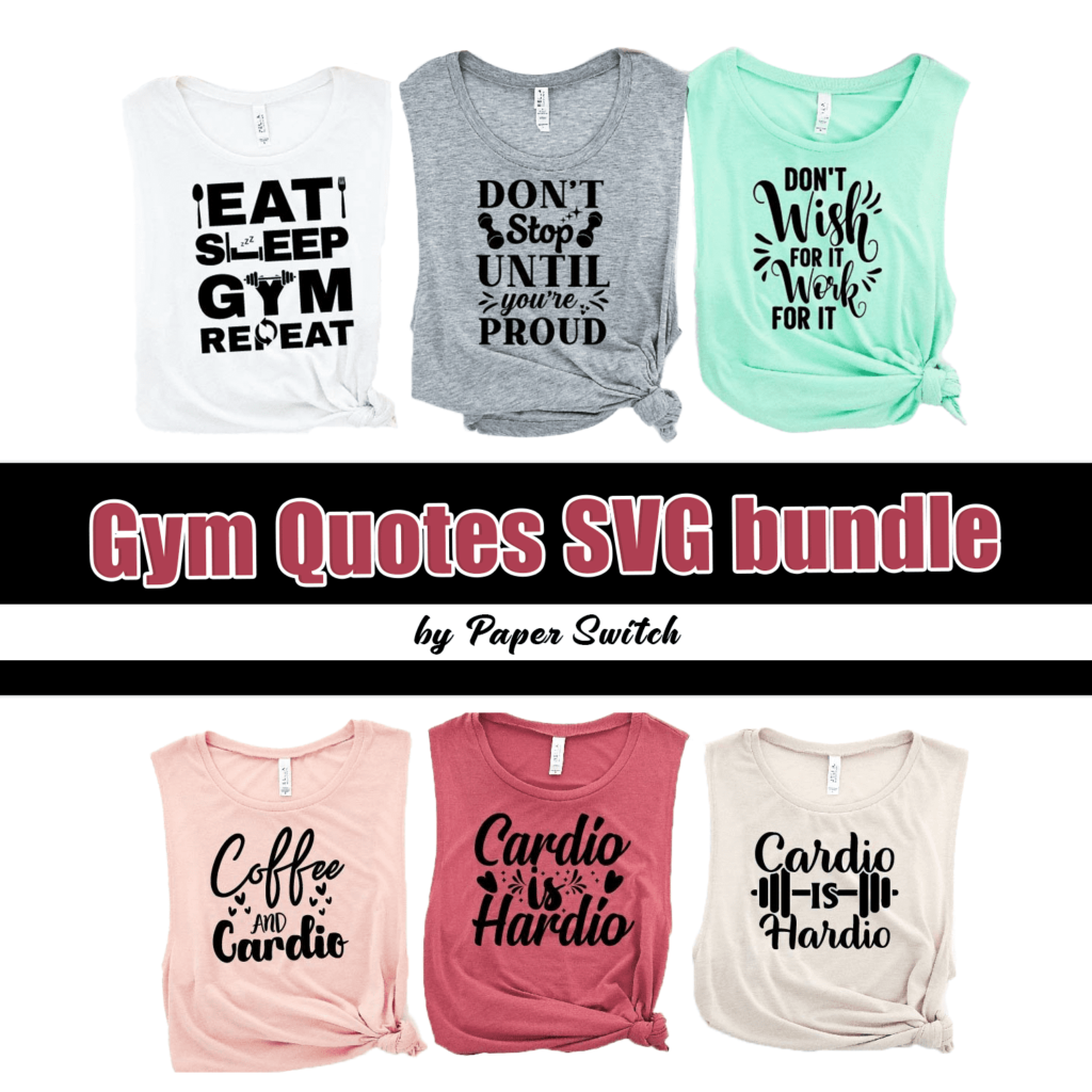 Gym Quotes Svg Bundle, Workout T Shirt Designs – MasterBundles