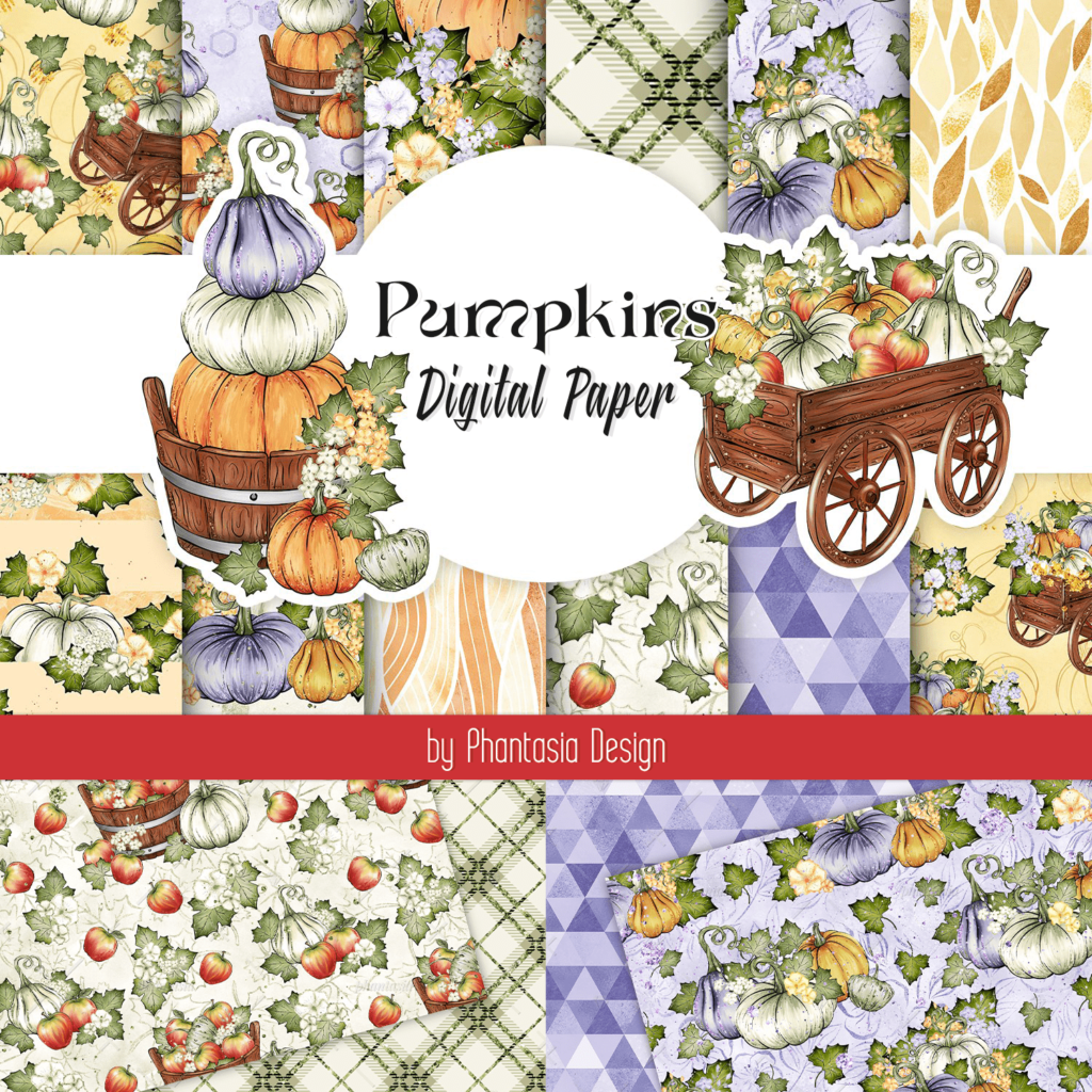 Pumpkins Digital Paper – MasterBundles