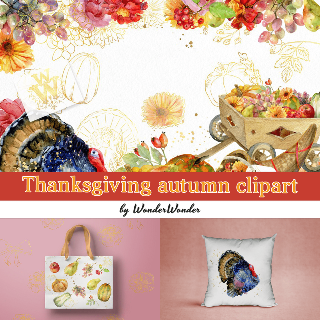 Thanksgiving Autumn Clipart – MasterBundles