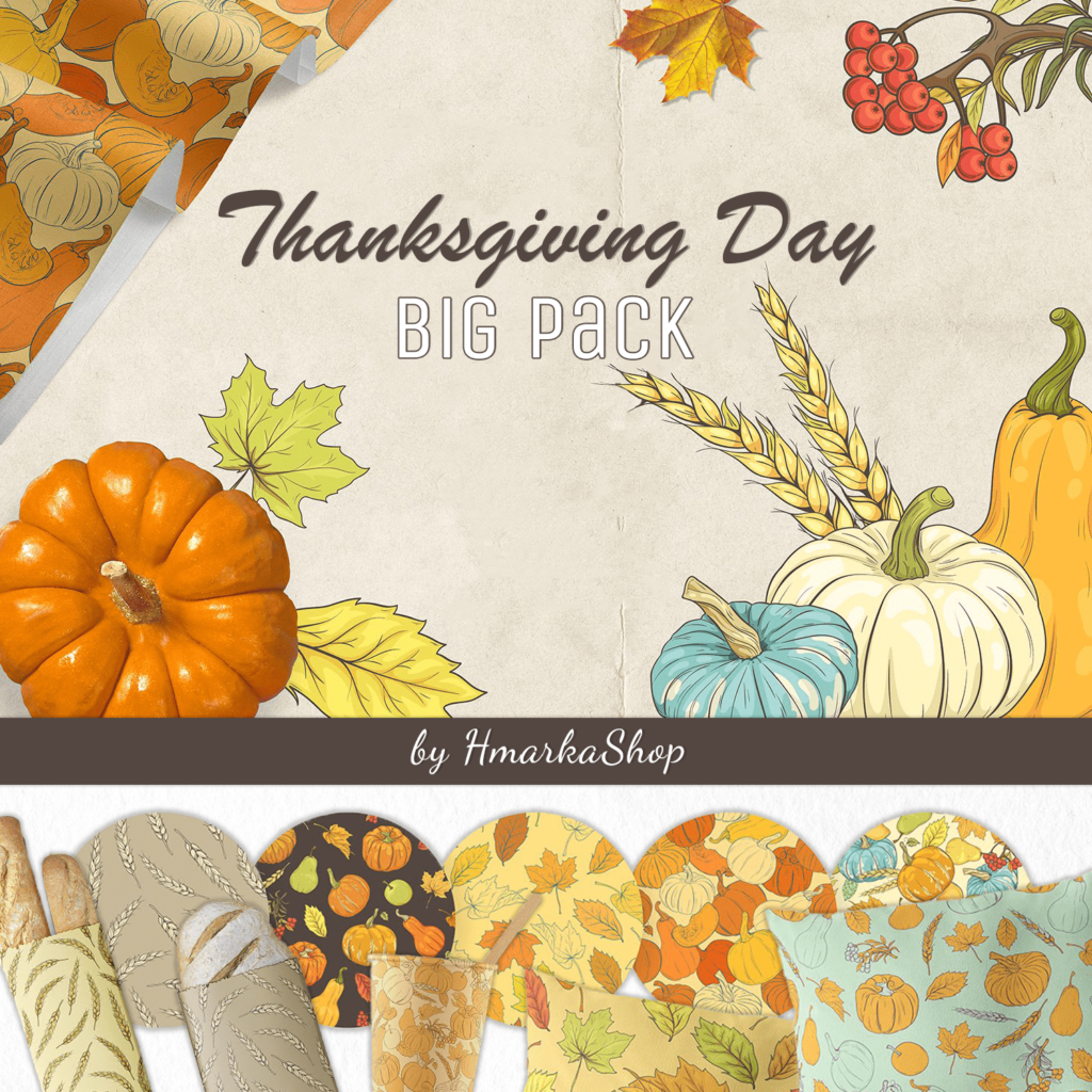 Thanksgiving Day. Big Pack – MasterBundles