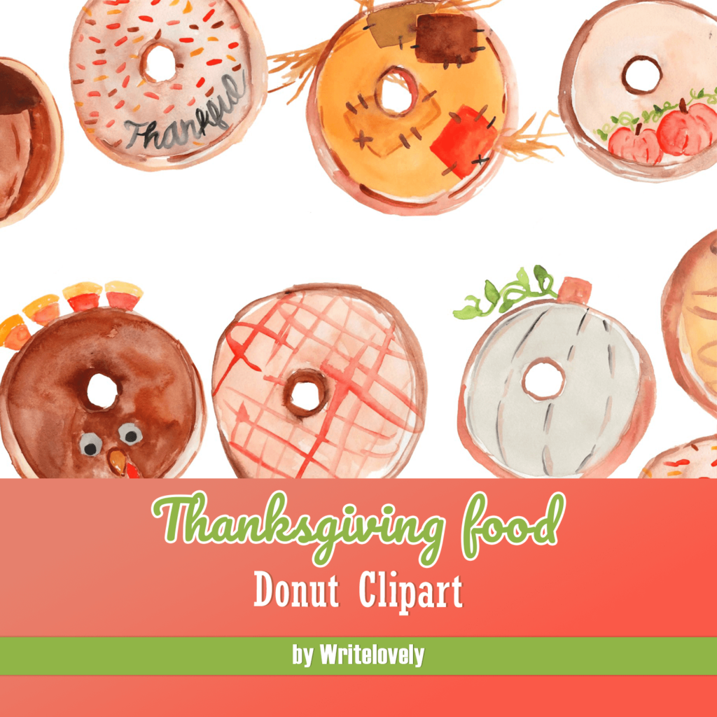 Thanksgiving Food Donut Clipart – MasterBundles