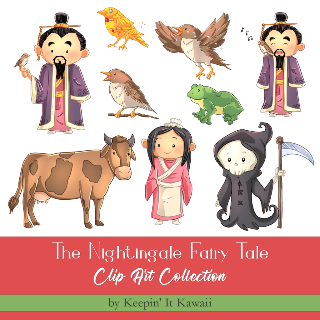 The Nightingale Fairy Tale Clip Art Collection – MasterBundles