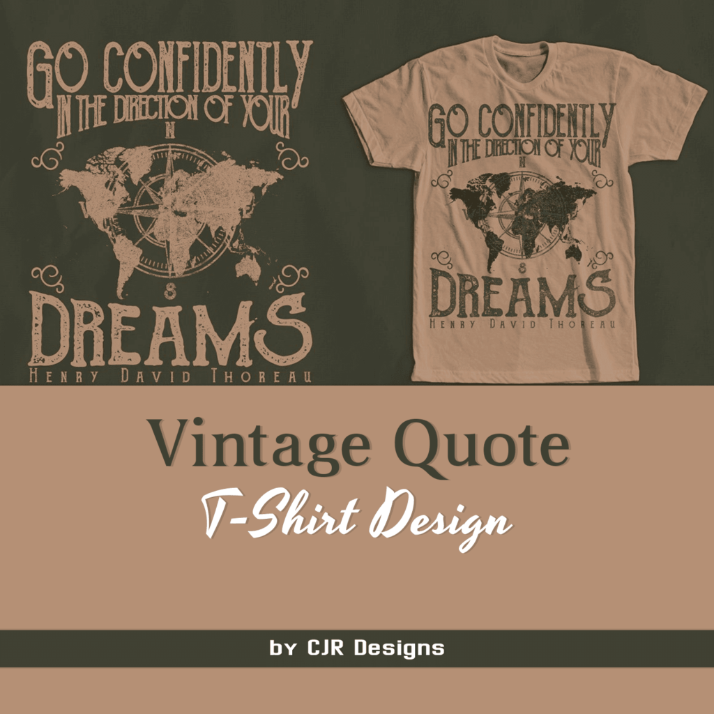 Vintage Quote T-Shirt Design – MasterBundles