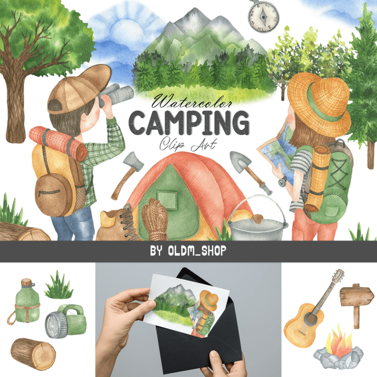Watercolor Earth Day Clipart | MasterBundles