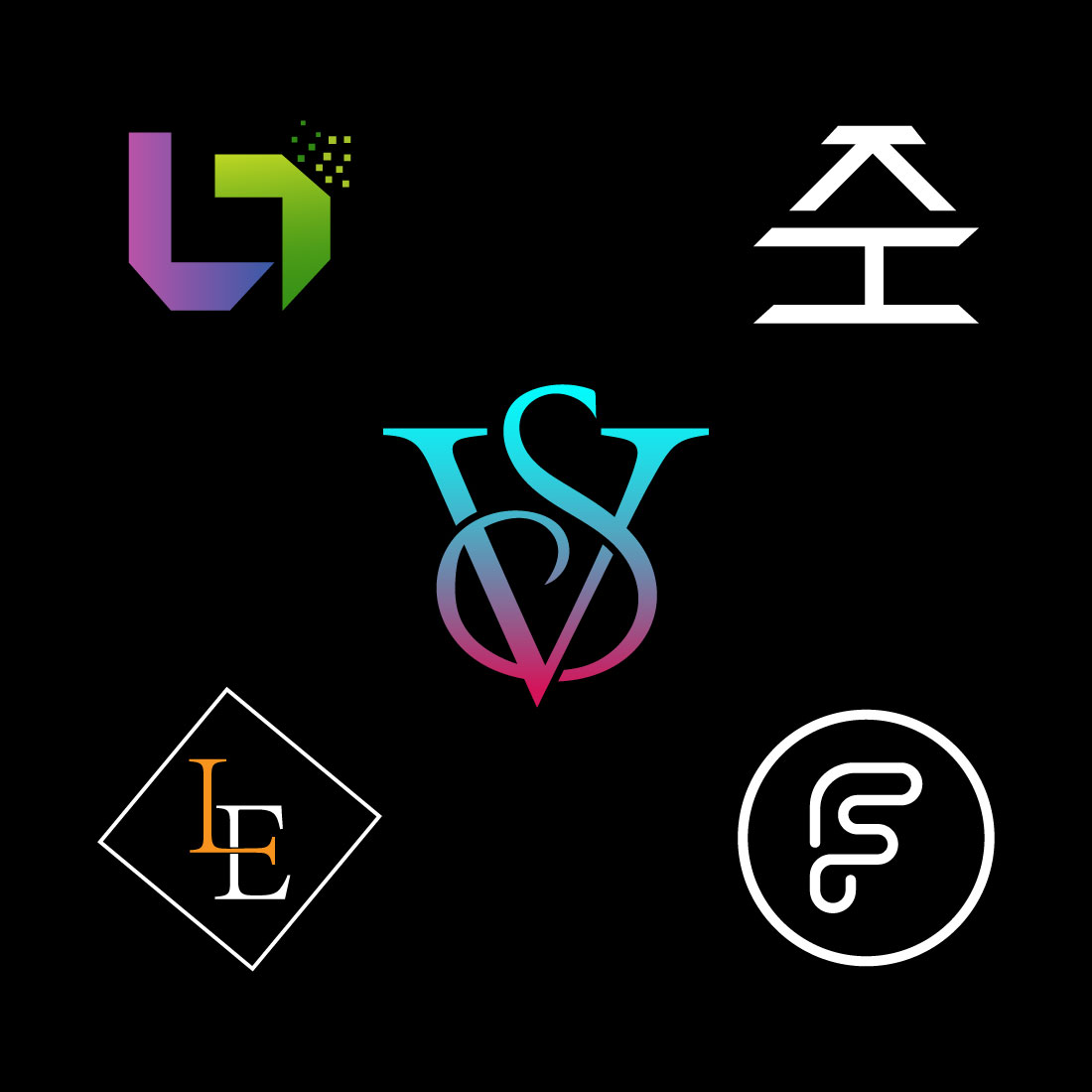 5 word mark logos design - MasterBundles