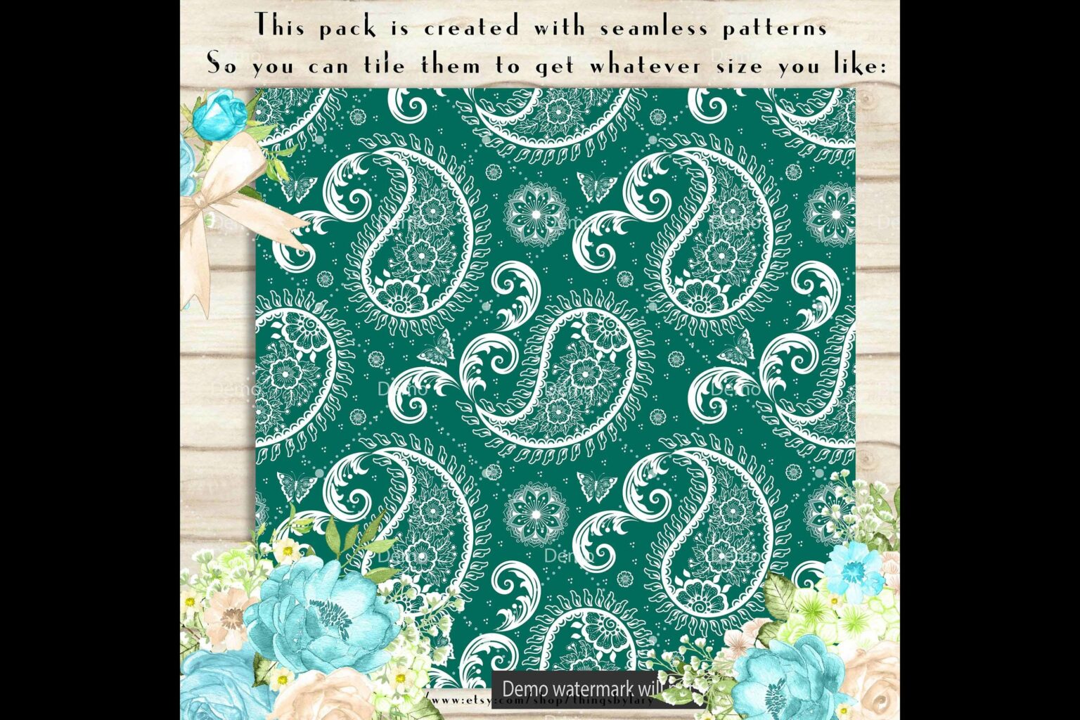 100 Seamless White Lace Paisley Digital Papers – MasterBundles