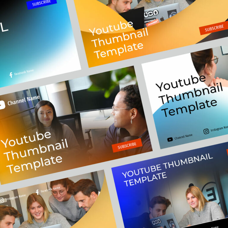 5 Photoshop Youtube Thumbnail Templates – MasterBundles