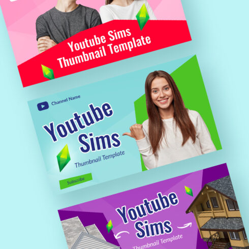 Youtube Sims Thumbnail Template | Master Bundles