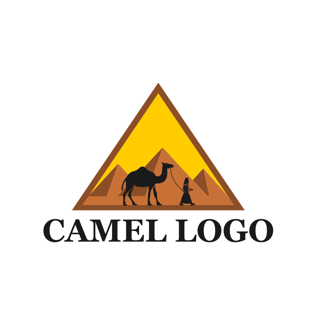 Vintage Style Camel Logo Design - MasterBundles