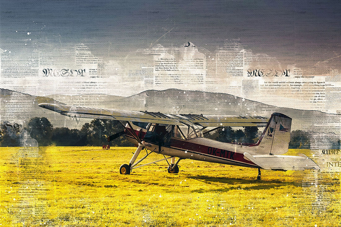 12 Aircraft HQ Graphics with Rustic Style - MasterBundles