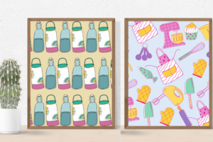 12 Kitchen Things Digital Paper, Cooking – MasterBundles