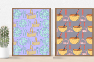 12 Kitchen Things Digital Paper, Cooking – MasterBundles