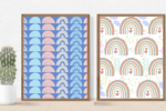 12 Rainbow Seamless Digital Patterns | Master Bundles