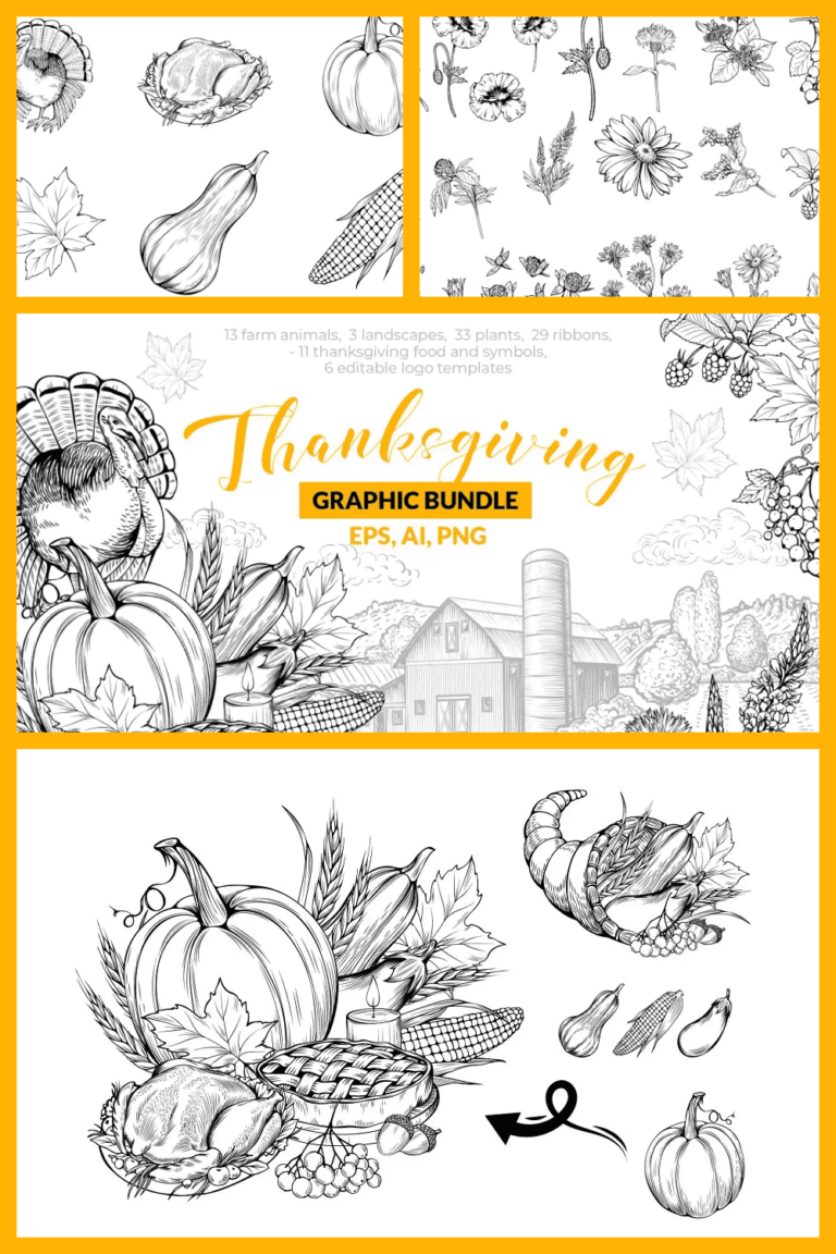 70+ Best Thanksgiving Clipart For 2022