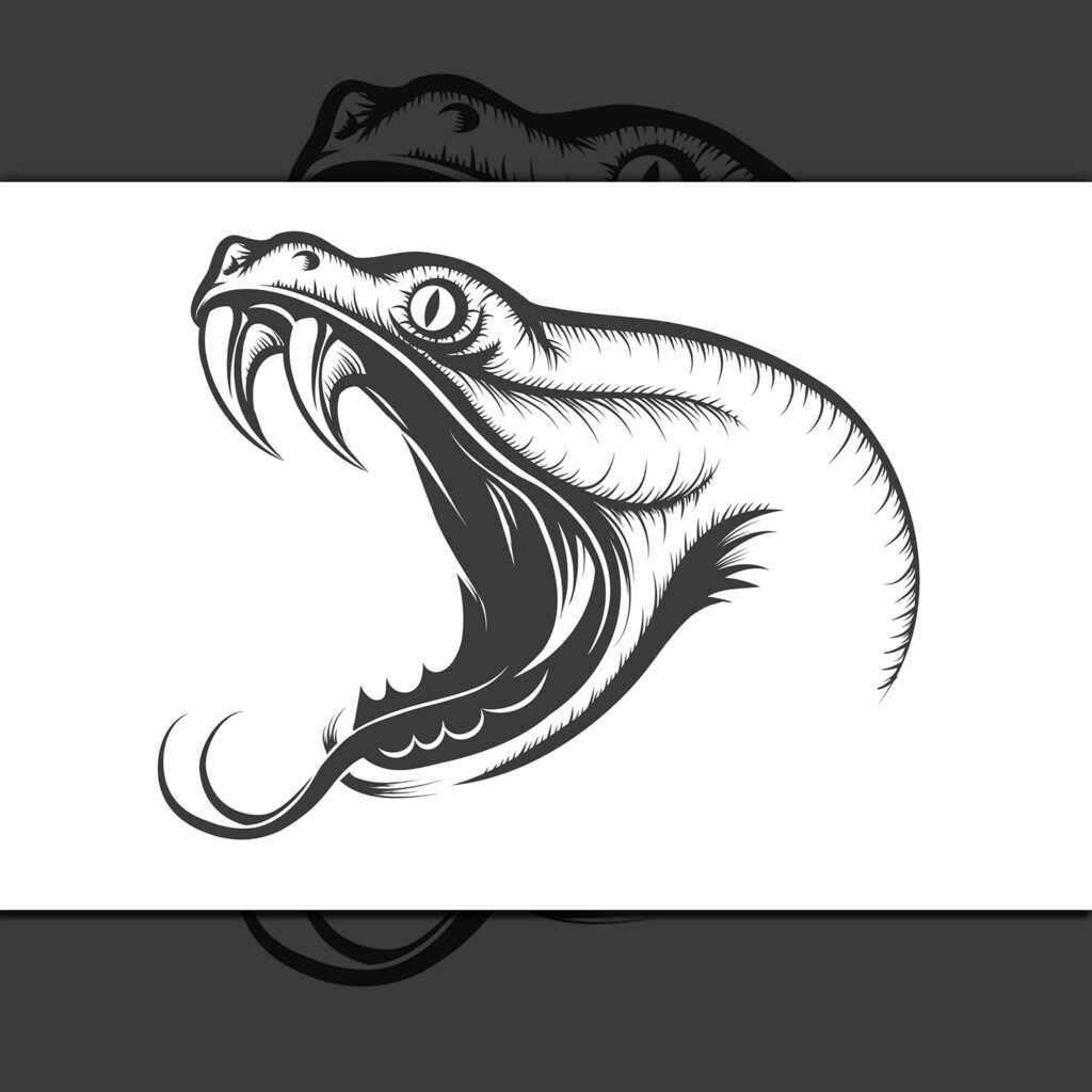 Snake Head Illustration | Master Bundles
