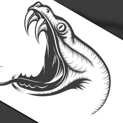 Snake Head Illustration – MasterBundles