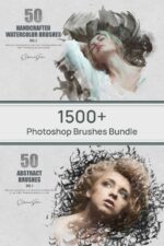 1500+ Photoshop Brushes Bundle – MasterBundles
