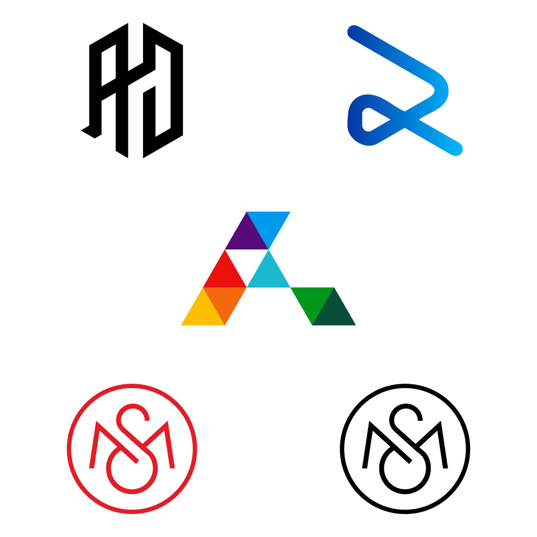 5 word mark logos design - MasterBundles