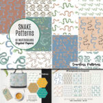 Snake Watercolor Patterns Seamless Snakes Reptile – MasterBundles