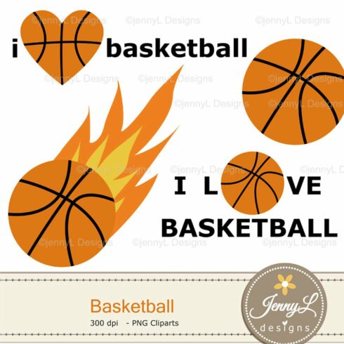 Basketball Digital Papers and Clipart Set | Master Bundles