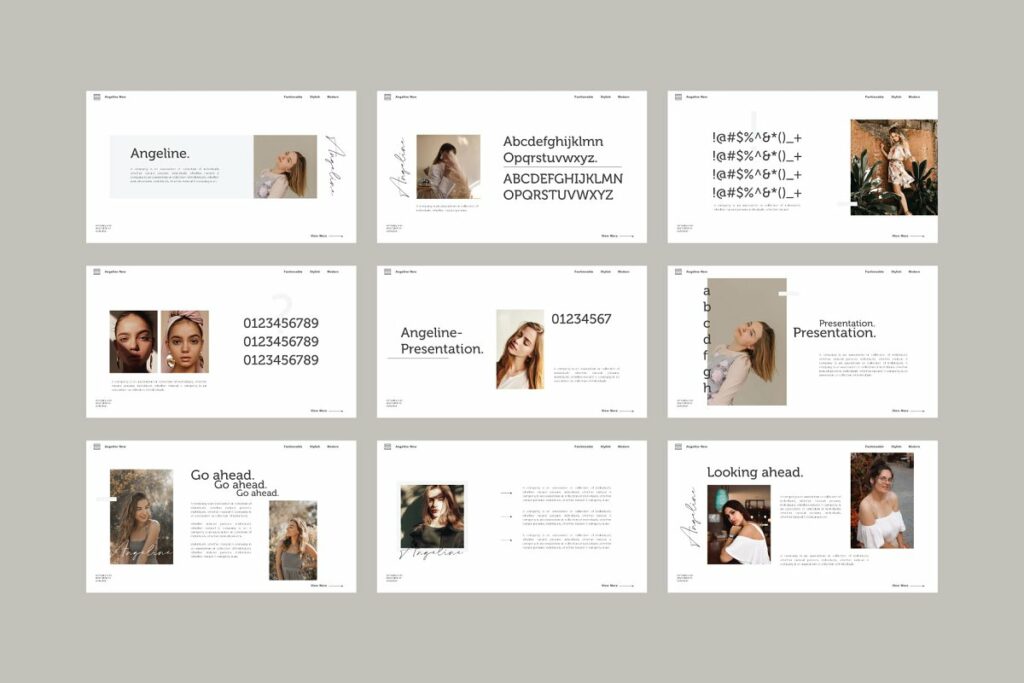 Angeline Design Powerpoint Template – MasterBundles