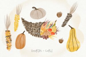 Autumn Watercolor Kit | MasterBundles