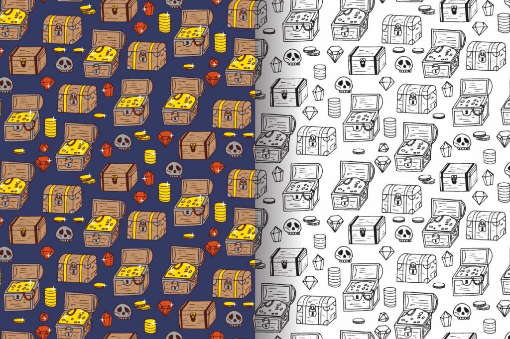 Pirates Patterns & Illustrations – MasterBundles