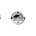 Fast food logo design editable 2 desgn | MasterBundles