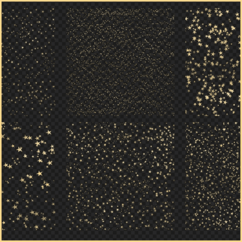 Seamless Gold Star Overlays – MasterBundles