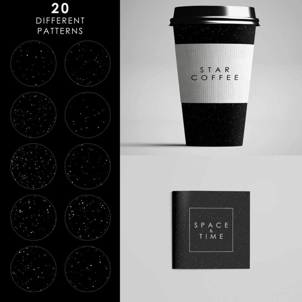 12 Simple Space Patterns | Master Bundles