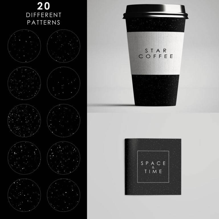 12 Simple Space Patterns | Master Bundles