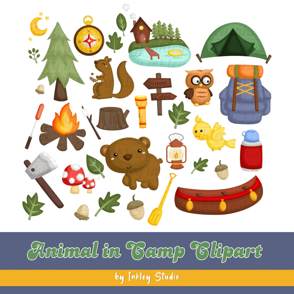Animal in Camp Clipart – MasterBundles