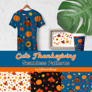Thanksgiving Digital Paper, Autumn | Master Bundles