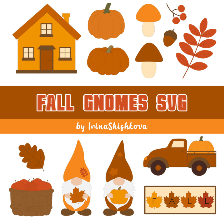 Fall Gnomes SVG. Thanksgiving Gnomes | Master Bundles