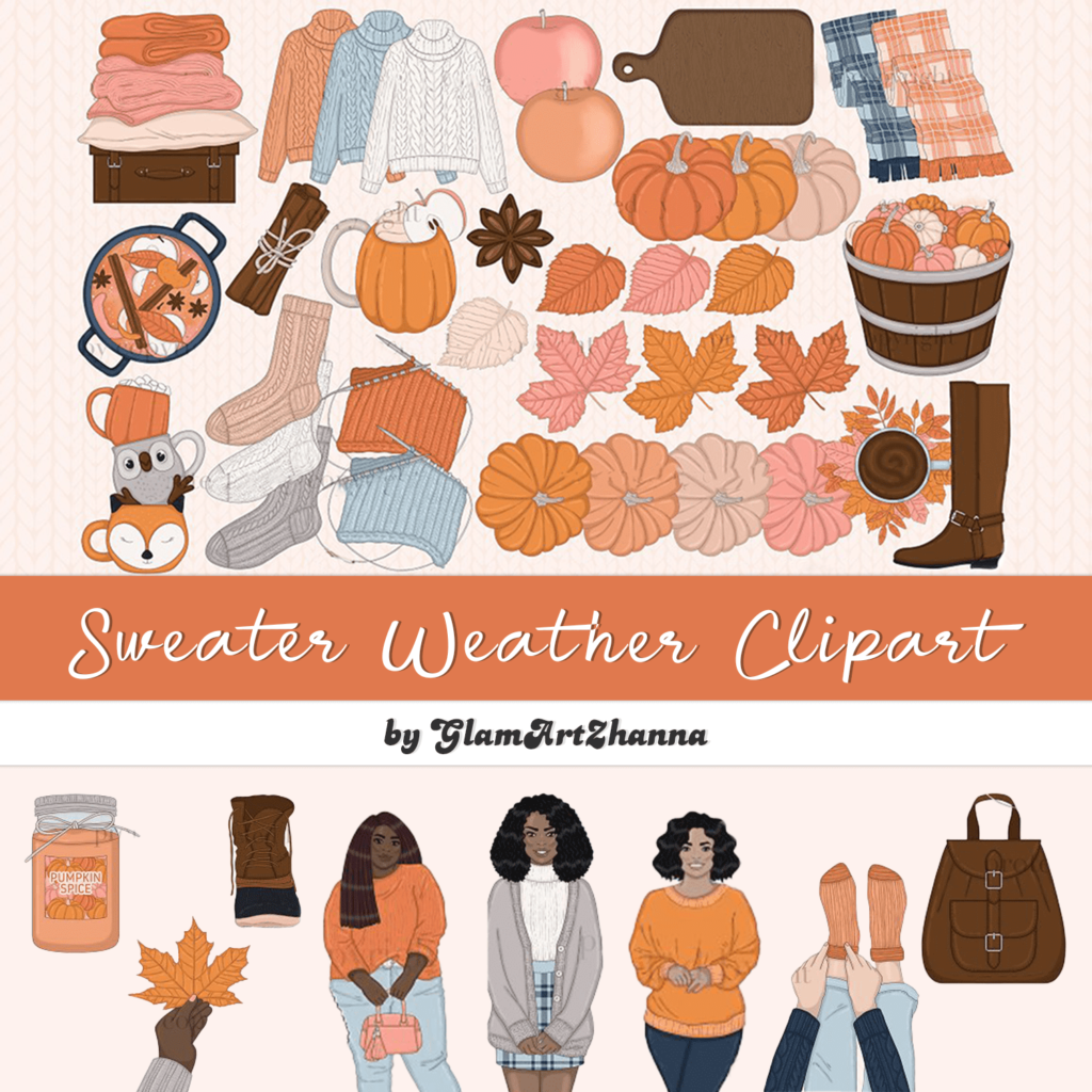 Sweater Weather Clipart – MasterBundles