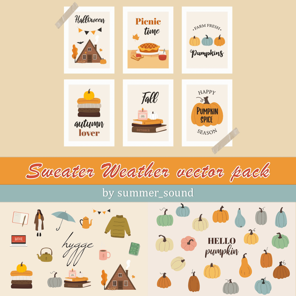 Sweater Weather Vector Pack – MasterBundles
