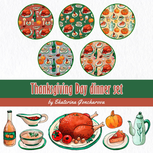 Thanksgiving Day Dinner Set – MasterBundles
