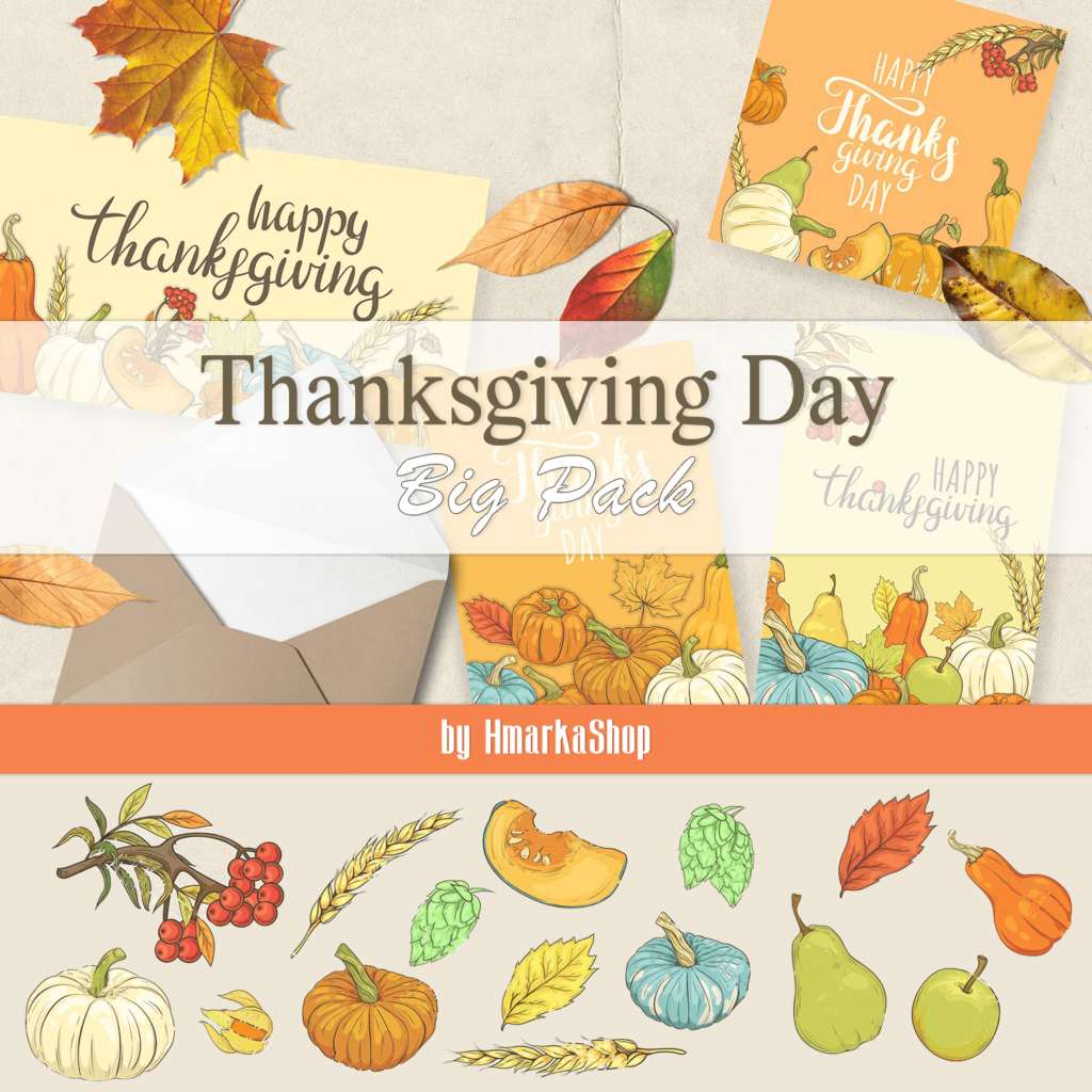 Thanksgiving Day. Big Pack – MasterBundles