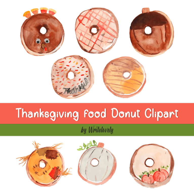 Thanksgiving Food Donut Clipart – MasterBundles