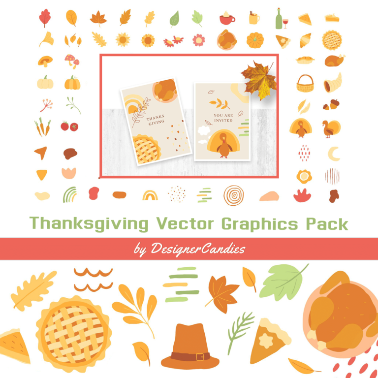 Thanksgiving Vector Graphics Pack – MasterBundles