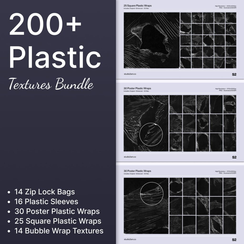200+ Plastic Textures Bundle – MasterBundles