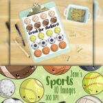 Kawaii Sports Clipart – MasterBundles